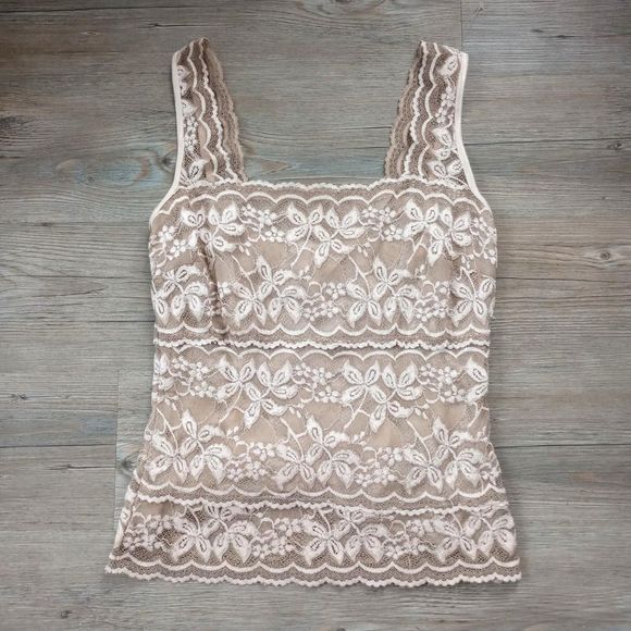 Cache | Tops | Y2k Cache Floral Lace Cream Whimsigoth Camisole | Poshmark